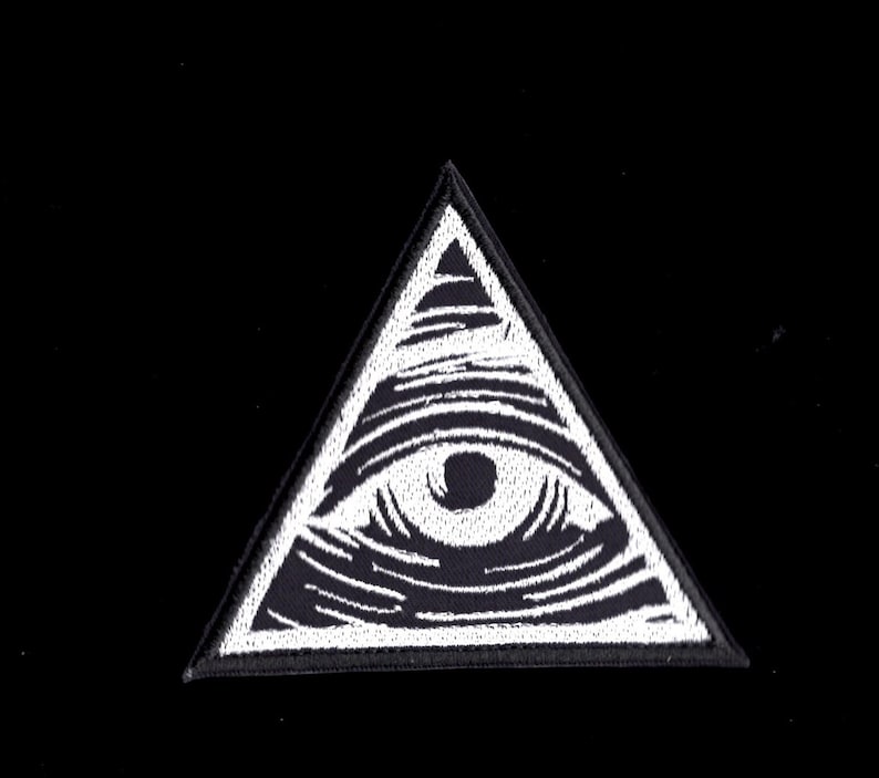All Seeing Eye Patch: Embroidered Masonic Iron-on Fabric Applique - Etsy