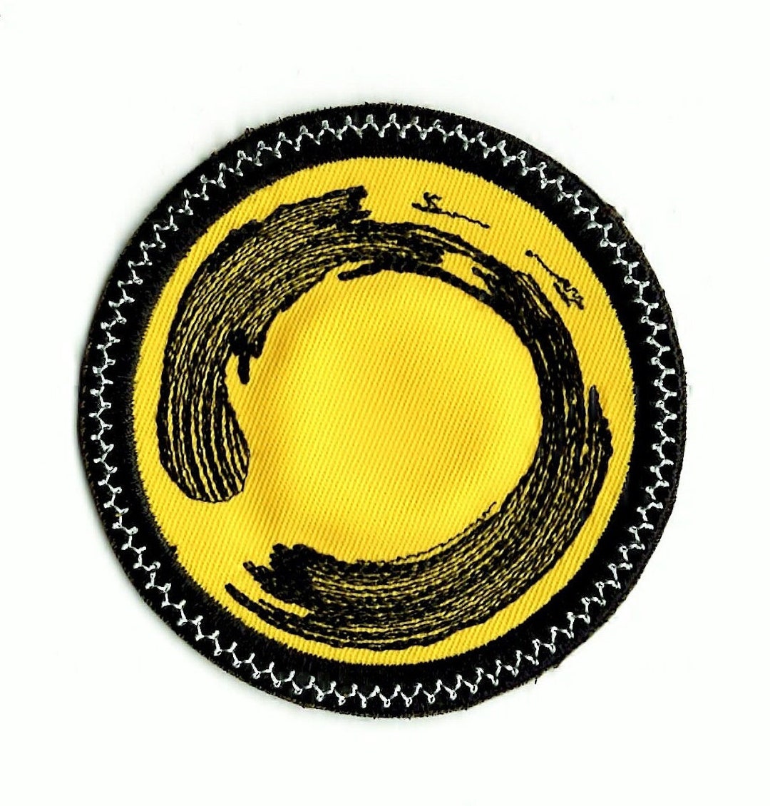 Buddhist Imperfect Circle Patch by Balkisboutique Embroidered - Etsy