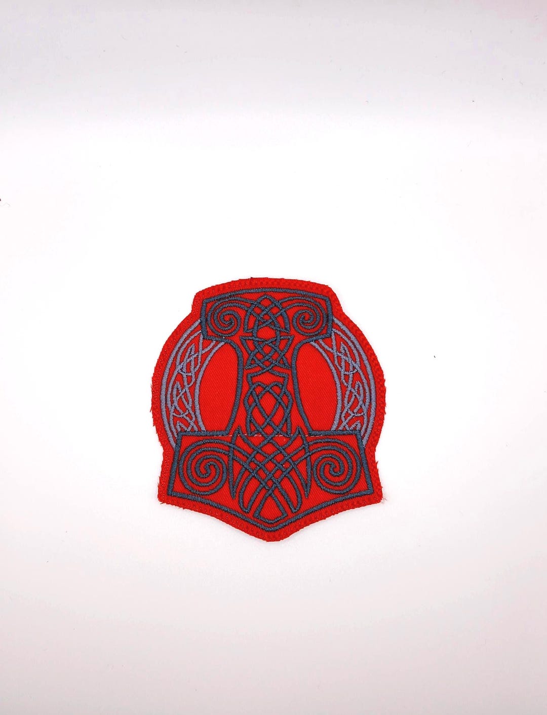 Red Mjolnir Patch – Thor's Hammer Embroidered Iron-on Badge - Etsy