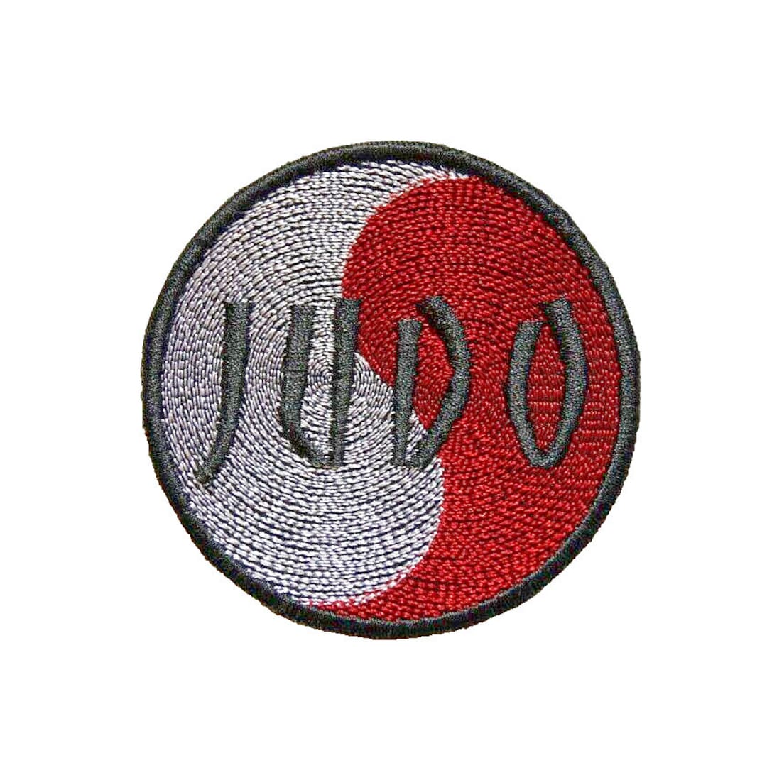 Yin Yang Judo Martial Arts Patch - Premium Iron-on Embroidered Dojo GI ...