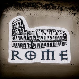Rome Italy Iron on Embroidered Fabric Patch - Etsy