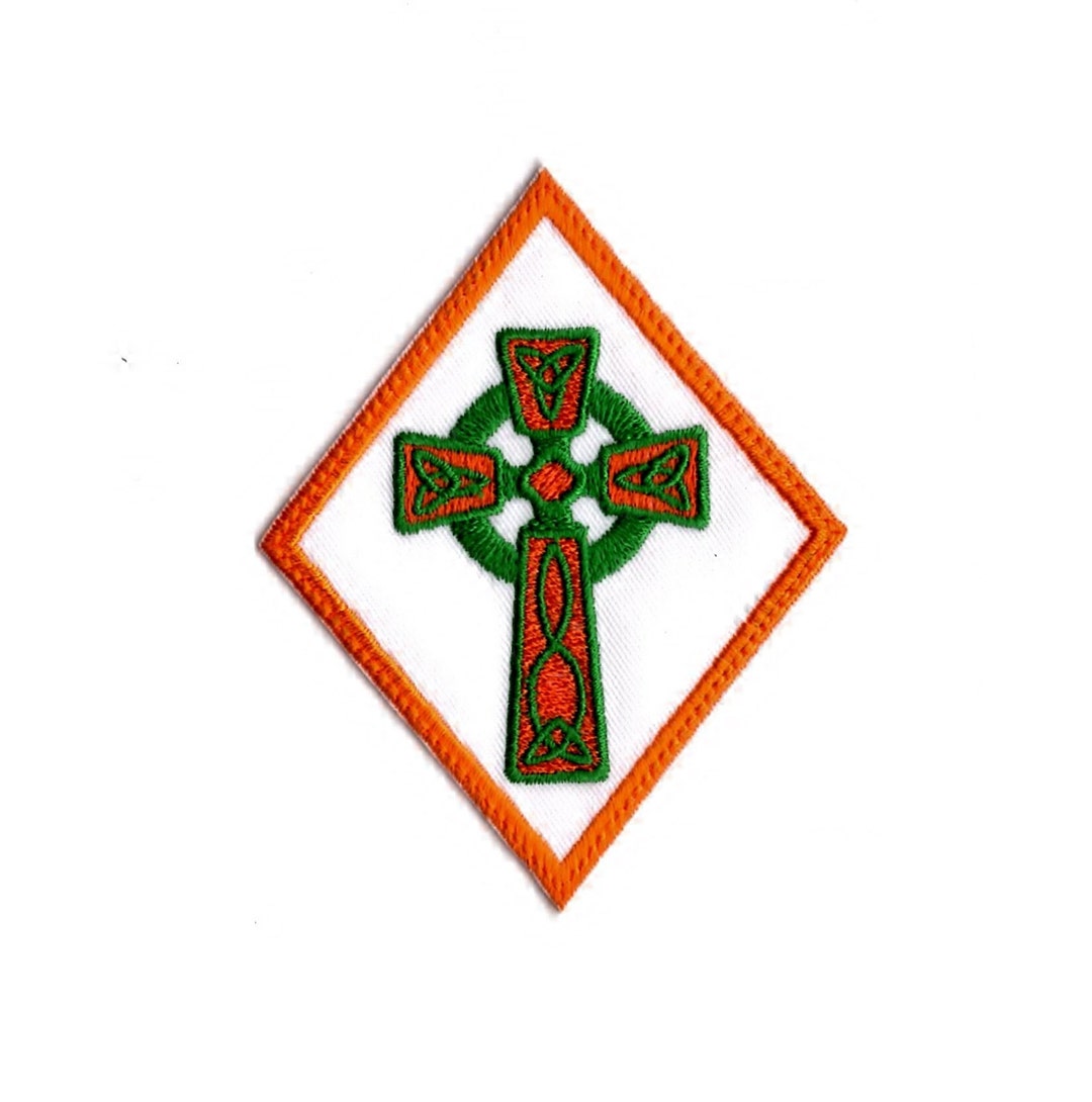 CELTIC CROSS Patch Embroidered Iron on Cross Patch - Etsy
