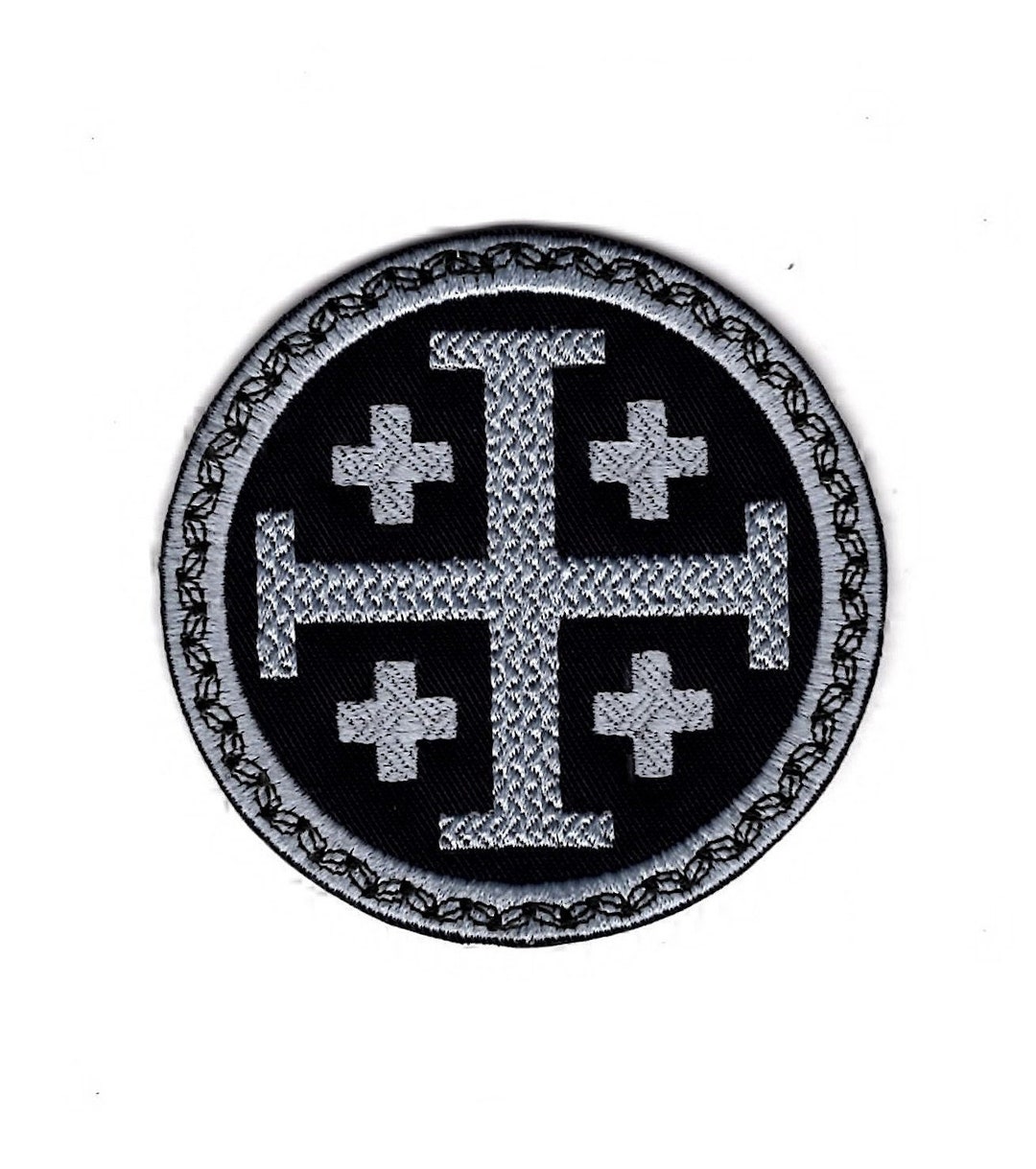 Knights Templar Patch Embroidered Iron on Fabric Templar Battle Flag ...