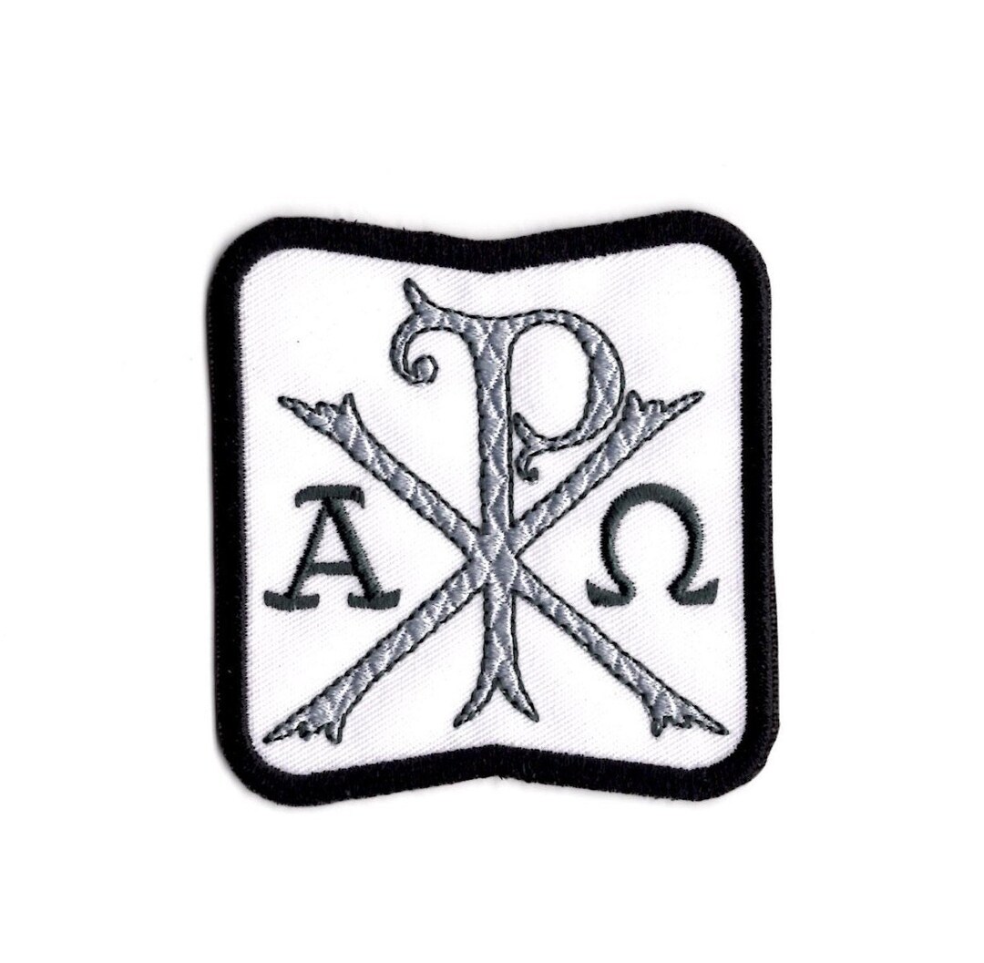 Alpha & Omega Patch Embroidered Iron on Christian I Am Fabric Cloth ...