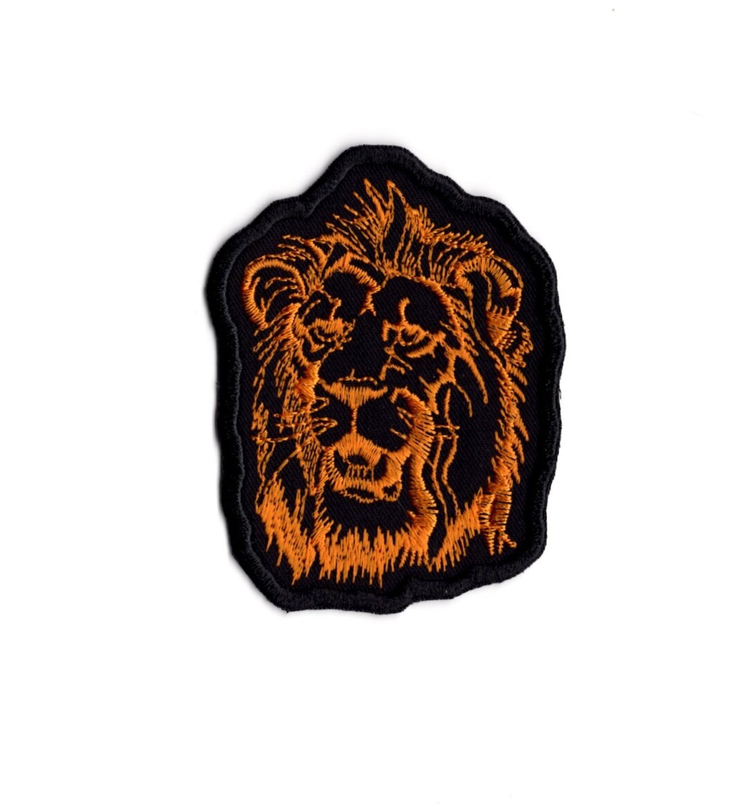 LION PATCH Embroidered Lion Iron on to Sew on Patch - Etsy