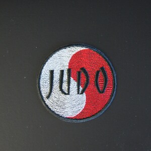 Yin Yang Judo Martial Arts Patch: Embroidered Dojo Badge - Iron-on ...