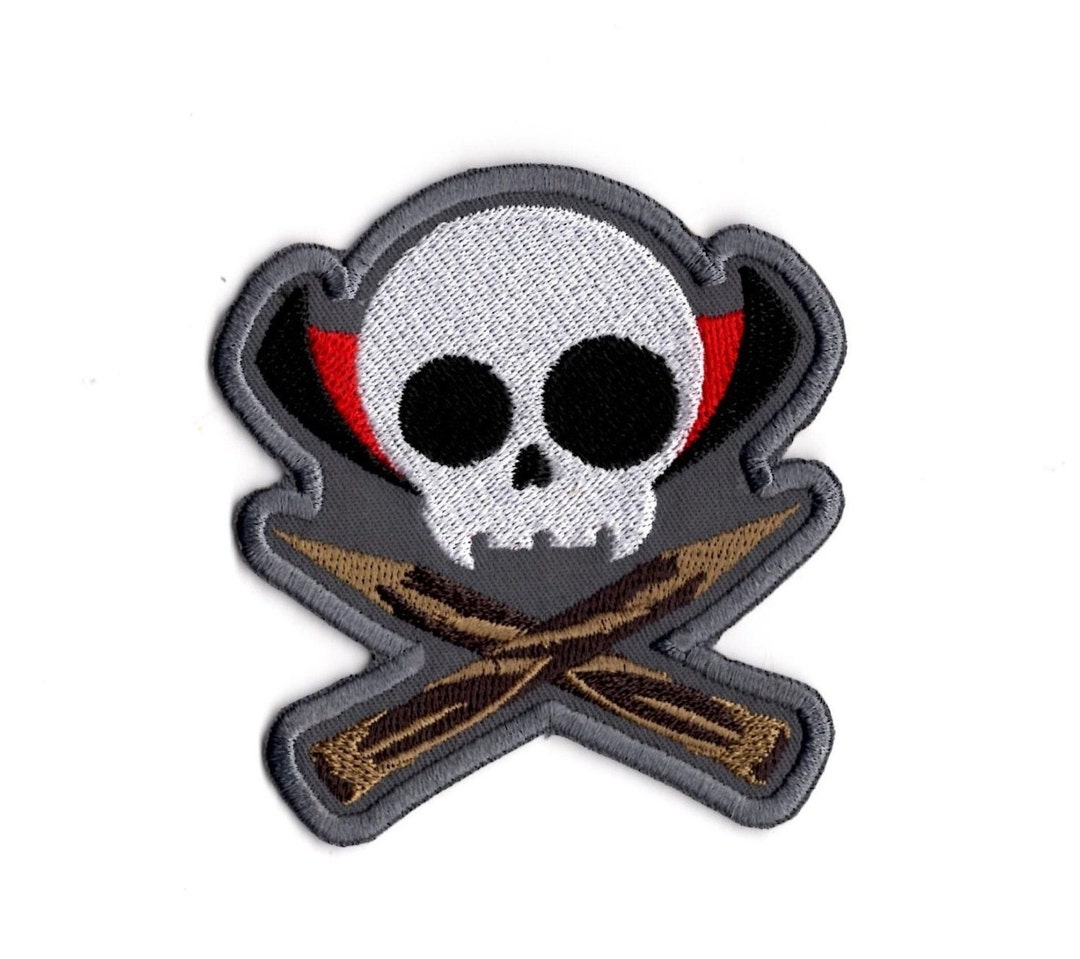 Vampire Skull Patch – Iron-on Dracula Design - Etsy