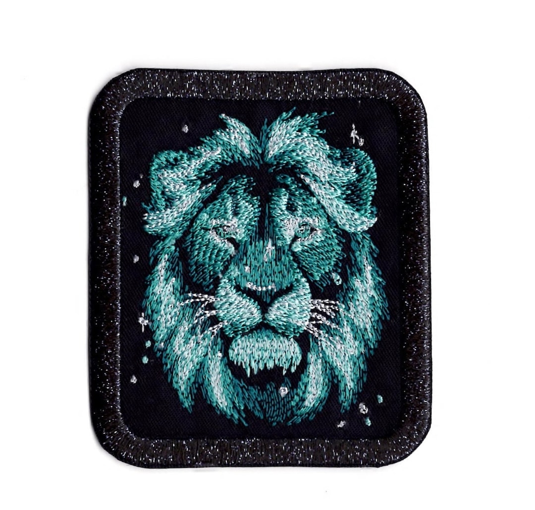 Lion Constellation Patch ! Embroidered Iron on Lion Star Patch - Etsy