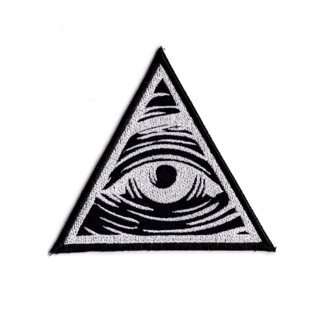 All Seeing Eye Patch Embroidered Iron on Masonic Eye Fabric Patch by ...