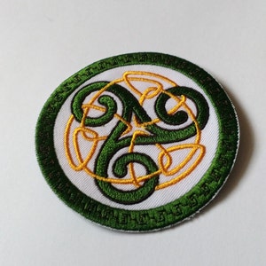 Irish Triskele Design Fabric Patch Iron on Celtic Patch by ...