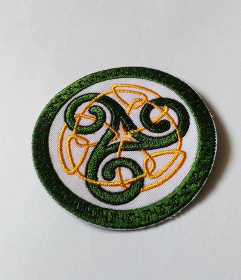 Irish Triskele Design Fabric Patch Iron on Celtic Patch by ...