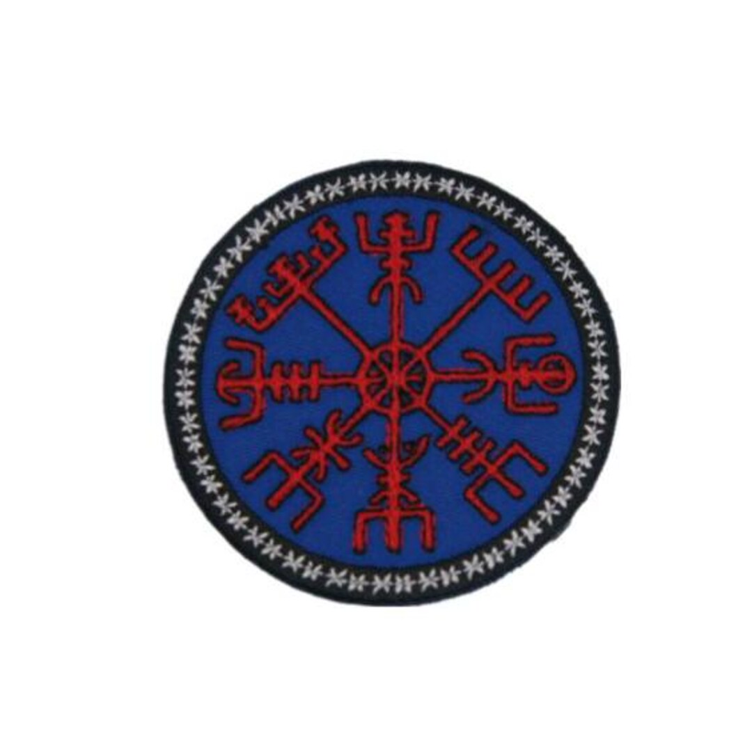 Vegvisir Viking Compas Protection Symbol Iron on Patch Embroidered ...