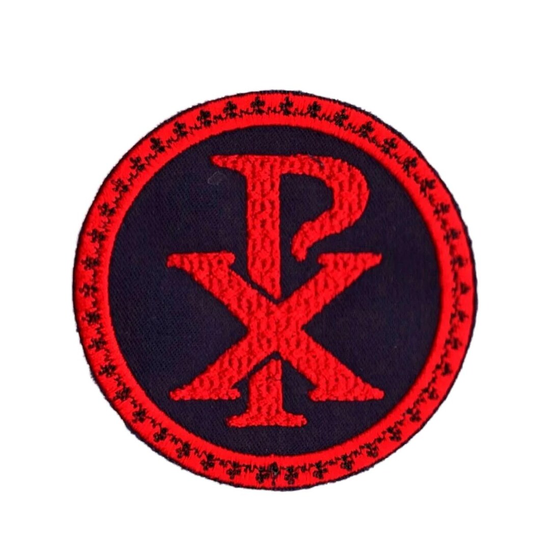 Chi-rho Embroidered Iron on Catholic PX Patch by Balkisboutique - Etsy