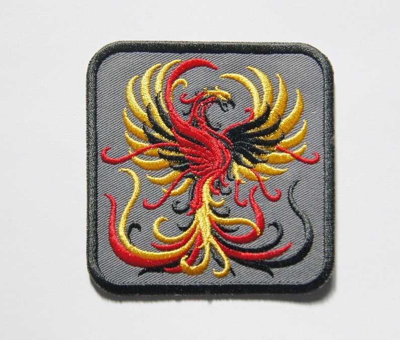 Phoenix Patch Rising from the Ashes Phoenix Embroidered Iron | Etsy