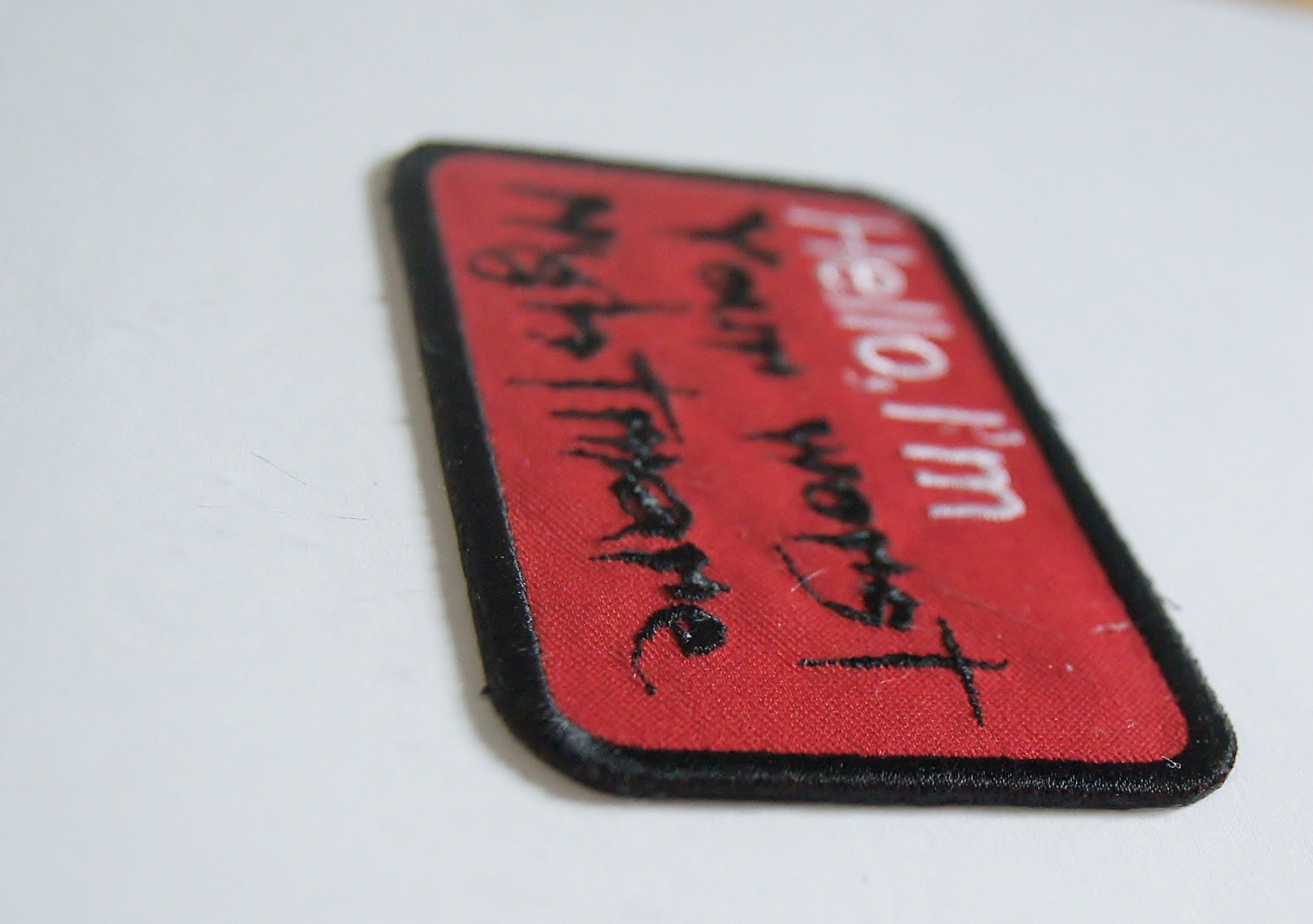 Hello I'm Your Worst Nightmare Patch Embroidered Name - Etsy UK