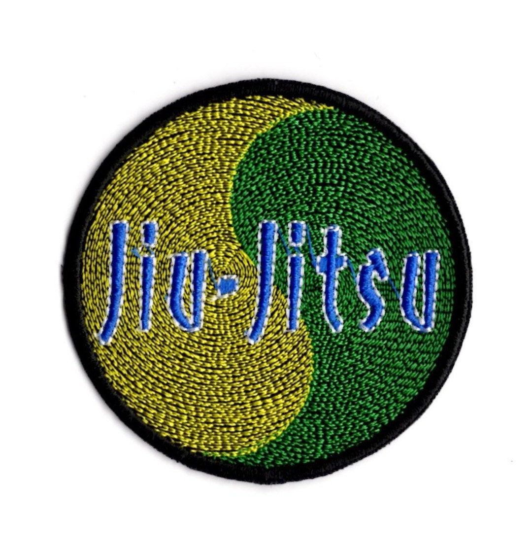 Parche termoadhesivo bordado Yin Yang Jiu-Jitsu Parche GI de artes ...