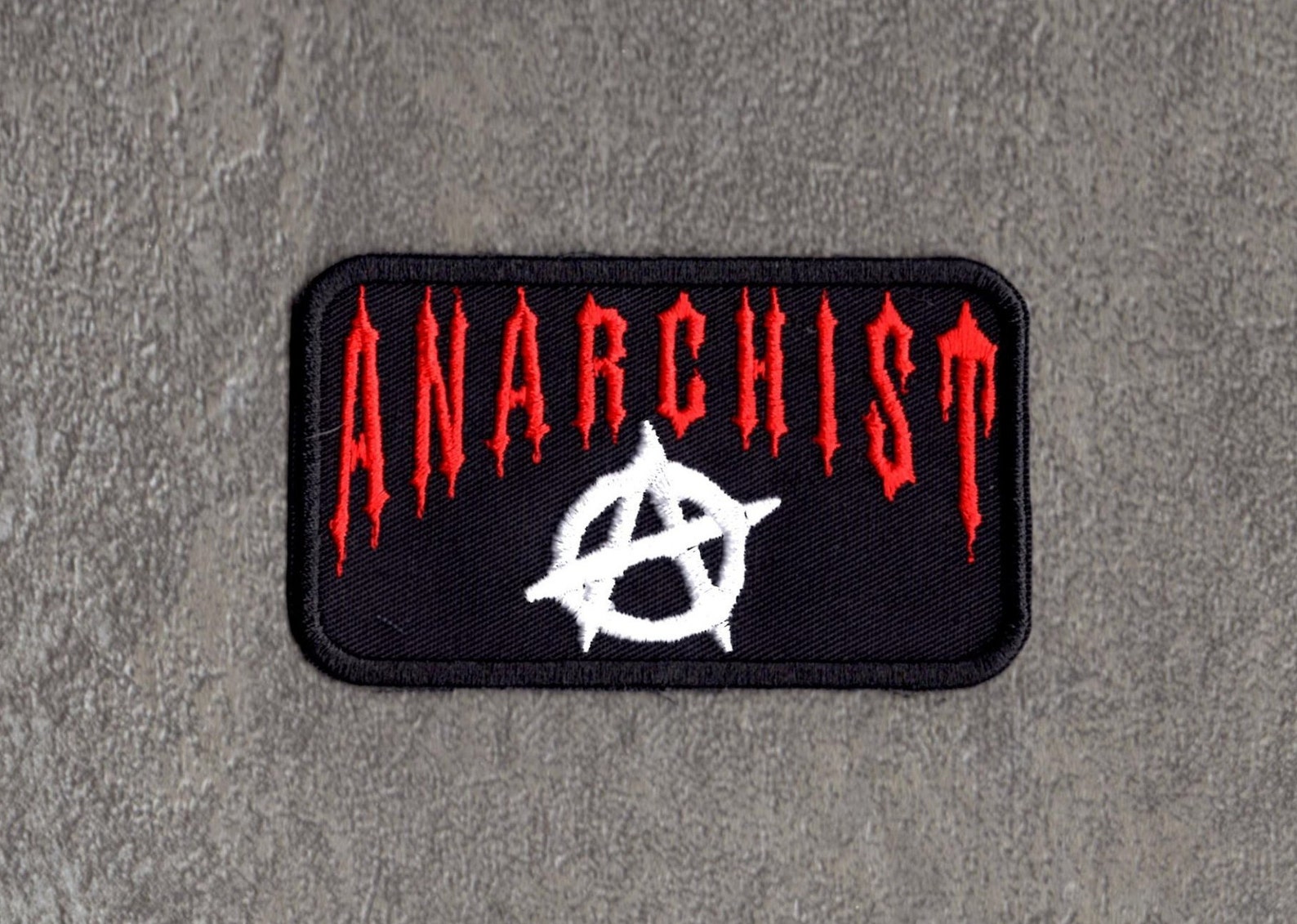 Anarchist Patch by Groovy Patch Embroidered Anarchist Flag | Etsy