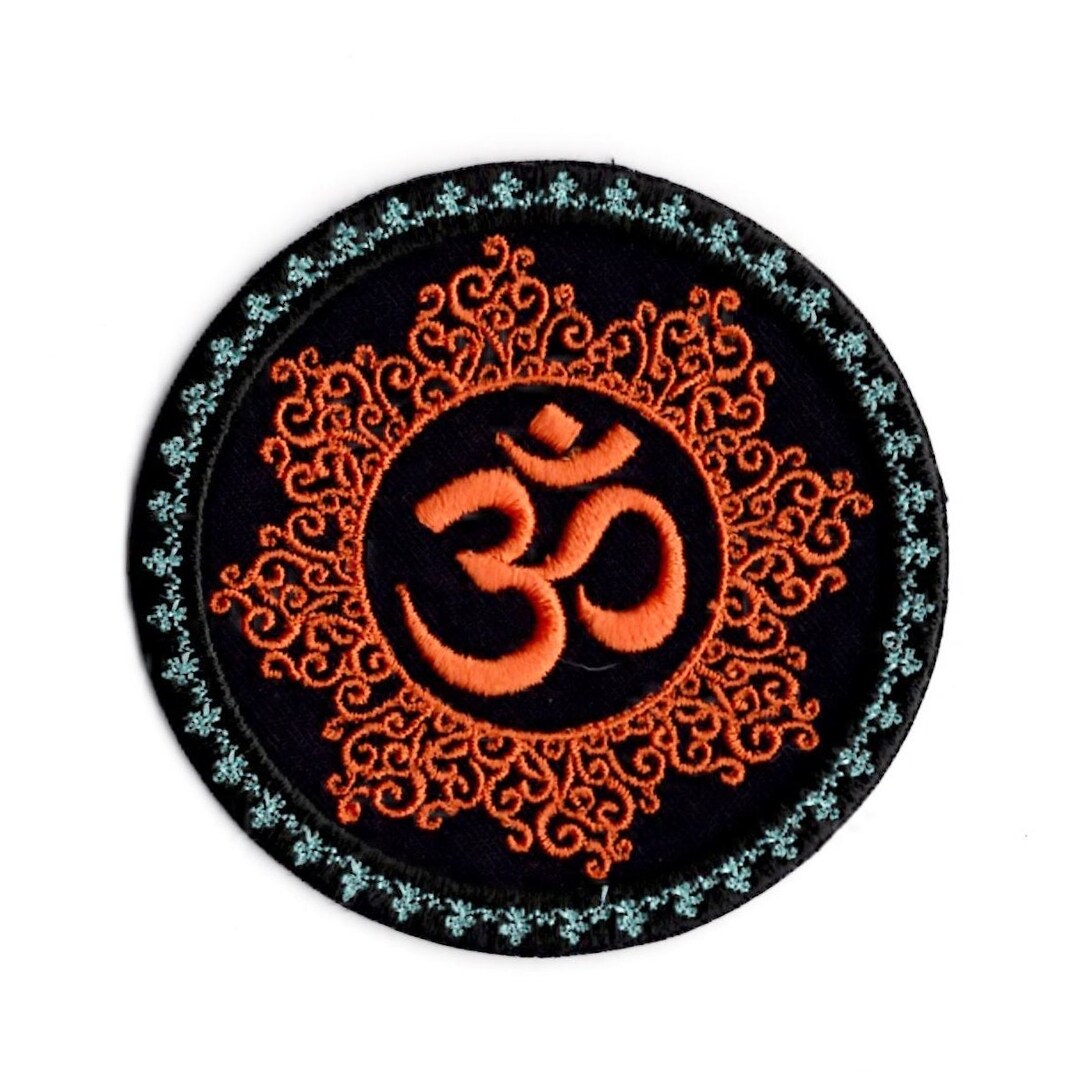 Namaste Symbol OHM Meditation Patch Iron on Fabric Patch by ...