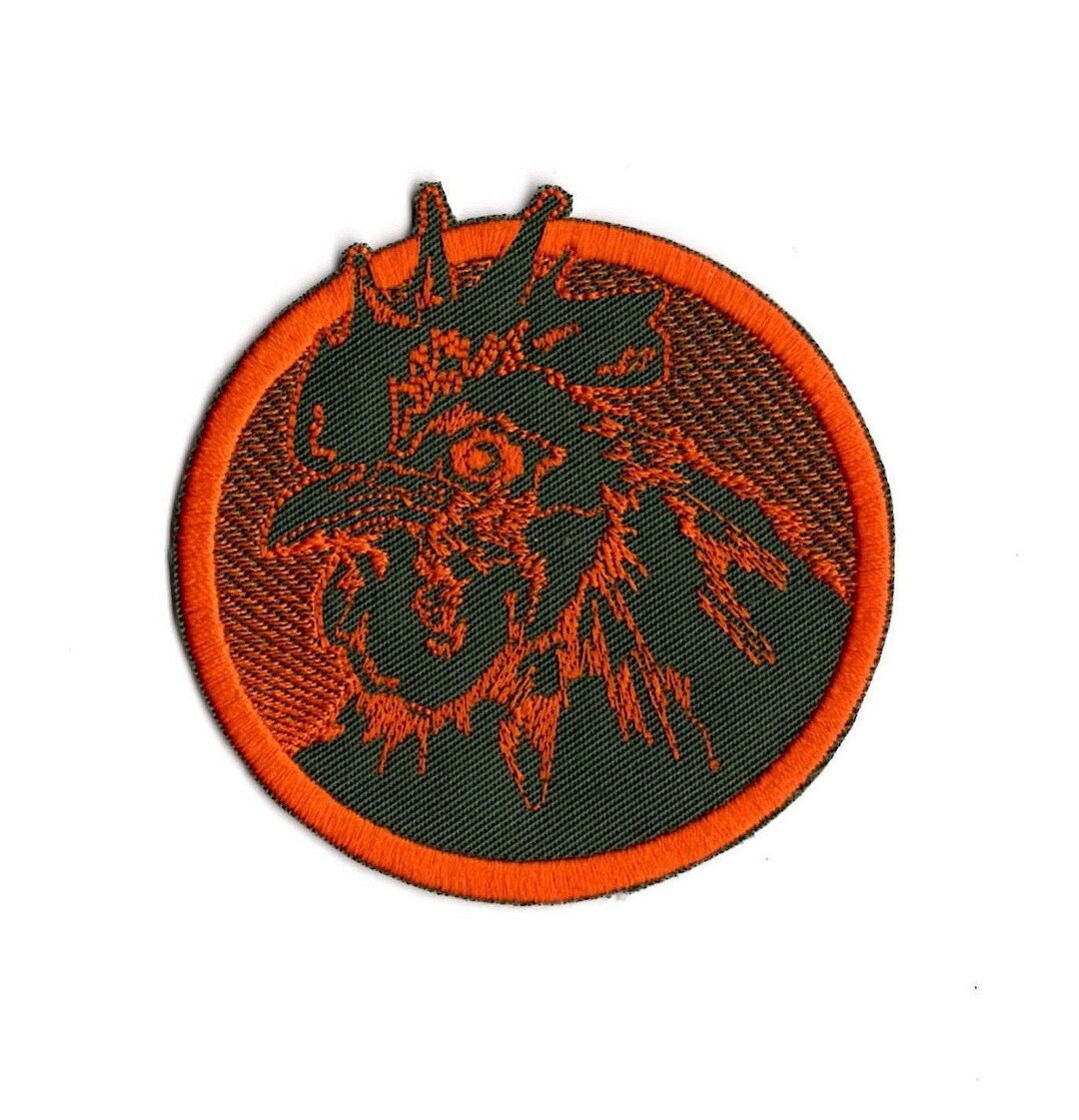 Rooster Patch Embroidered Iron on Country Rooster Fabric Patch by ...