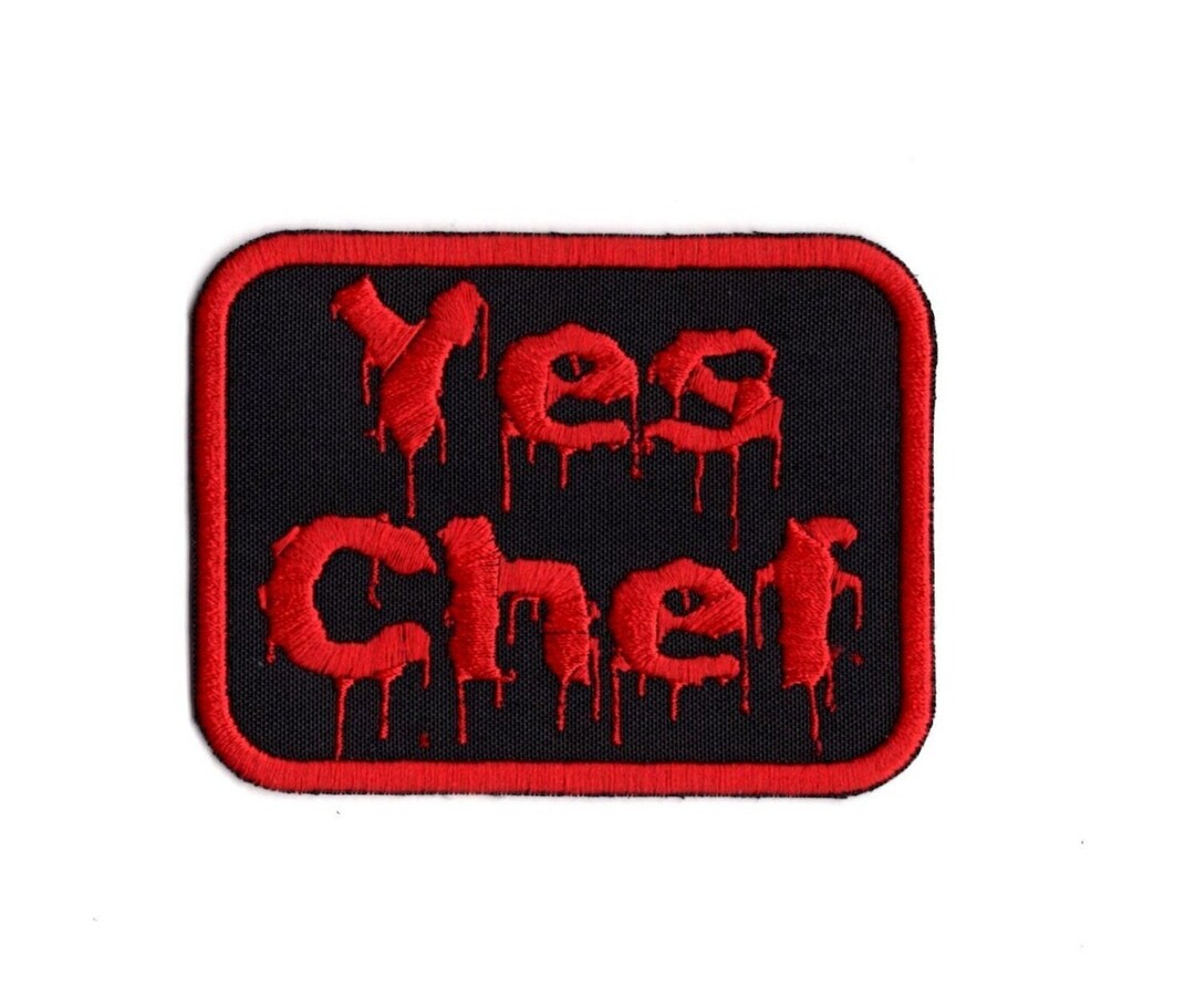 Yes Chef Patch: Embroidered Iron-on, Culinary Applique - Etsy