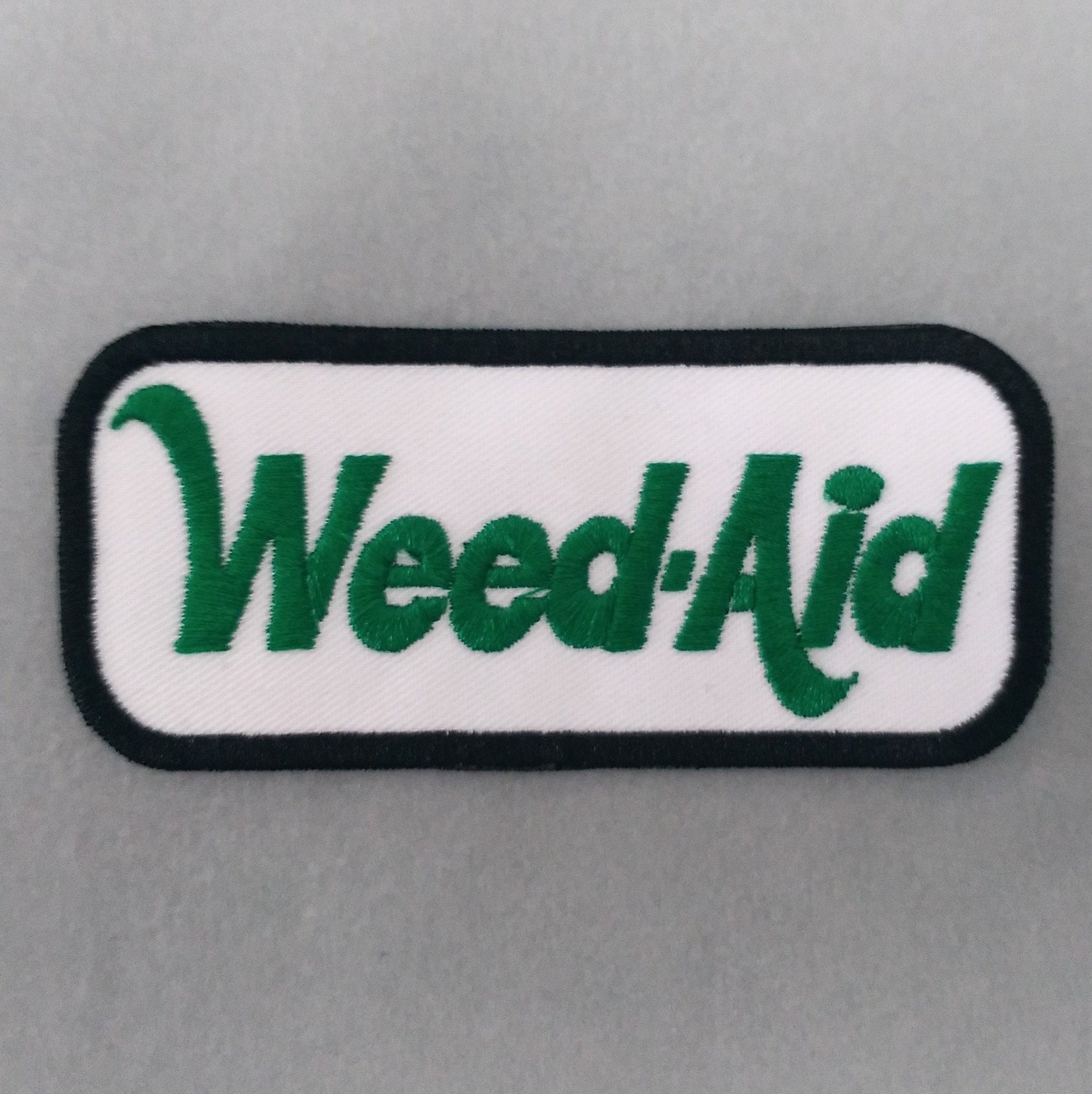 WEED-AID Patch Embroidered Medical Cannabis Badge Iron on - Etsy