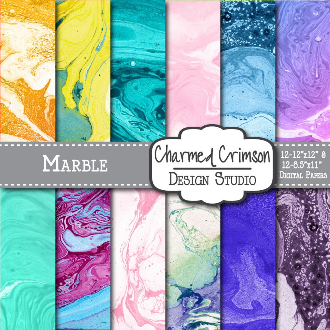 Pastel Swirls Digital Paper Pastel Marble Paper Pink - Etsy
