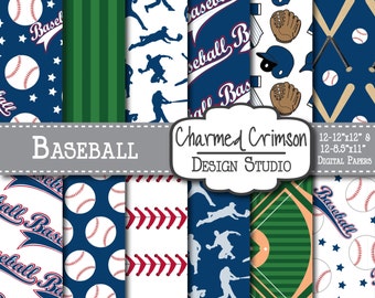 Coral and Navy Digital Paper Pack Digital Paper Commercial - Etsy