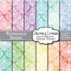 Pastel Digital Paper, Chevron Digital Paper, Digital Pattern, Wave ...
