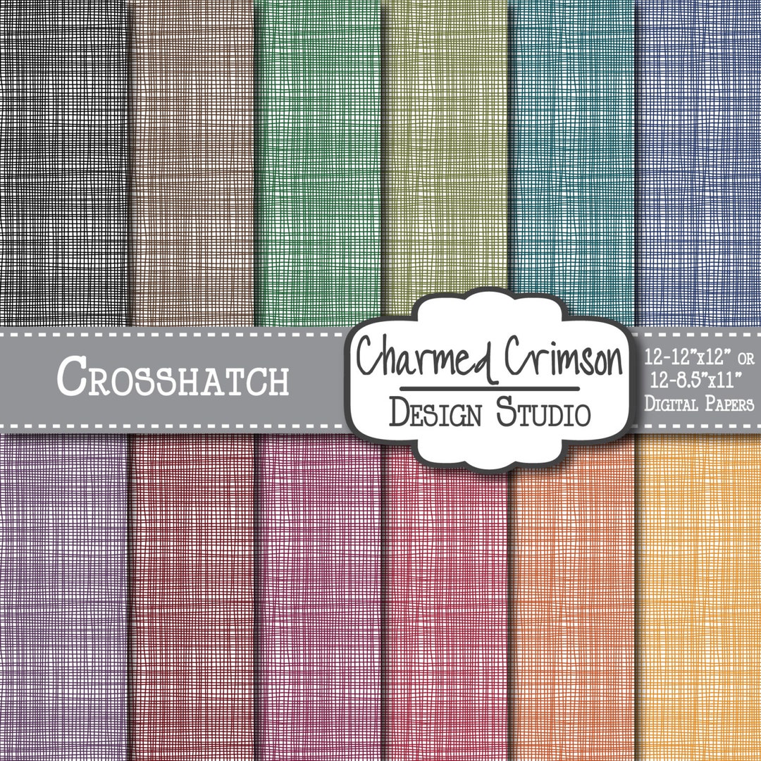 Linen Digital Paper, Crosshatch Digital Paper, Purple Digital Pattern ...