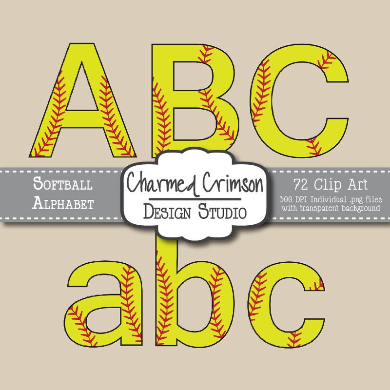 Softball Letters - Etsy