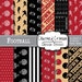 Summer Digital Paper, Red Gingham Paper, Picnic Table Cloth, Plaid ...
