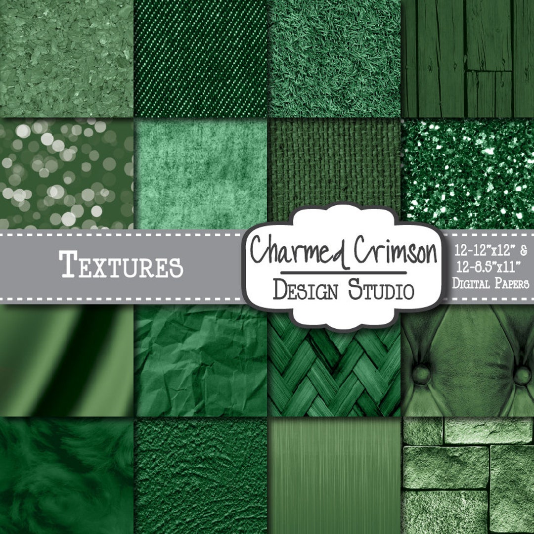 Green Digital Paper, Hunter Digital Paper, Green Digital Pattern ...