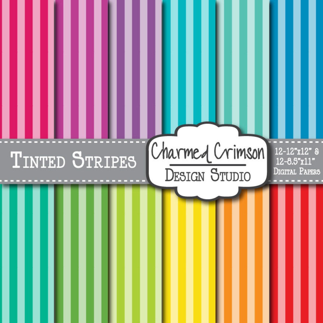 Bright Stripe Paper, Stripe Digital Paper, Purple Digital Pattern, Red ...