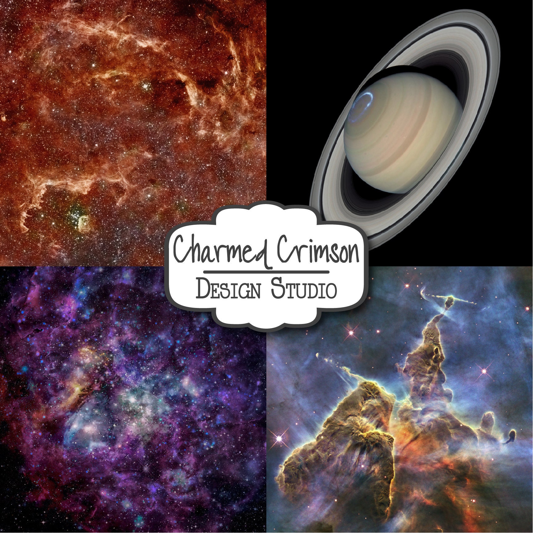 Galaxy Digital Paper, Space Digital Paper, Space Backdrop, Outer Space ...