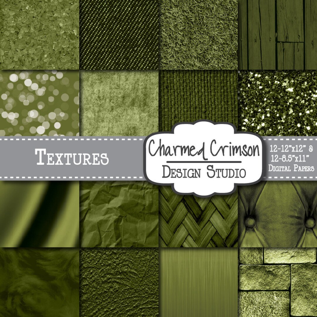 Olive Digital Paper, Green Digital Paper, Olive Digital Pattern, Olive ...