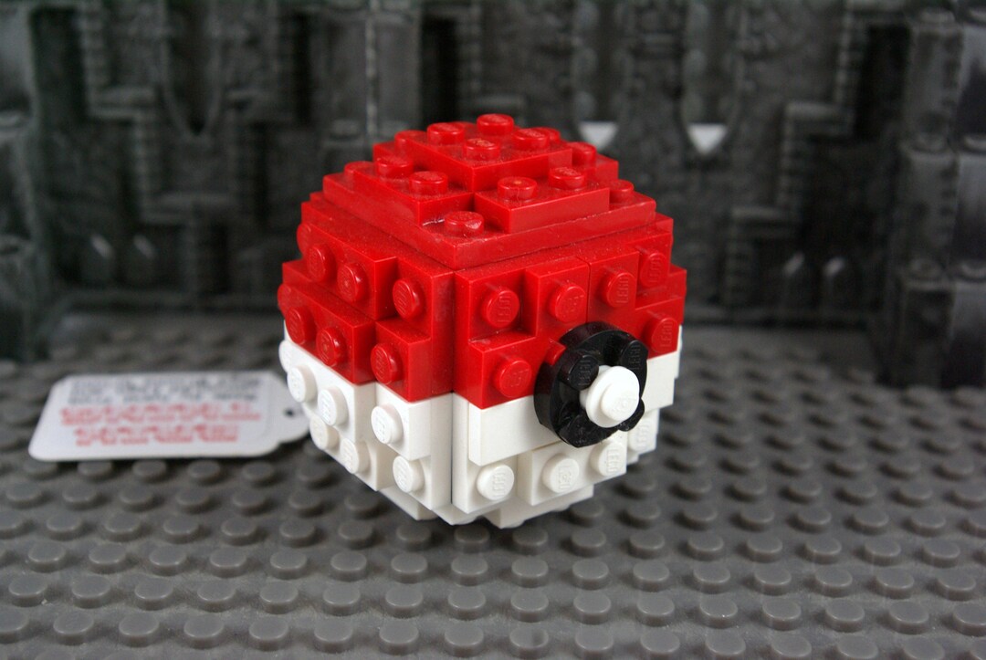 Opening Pokemon Pokeball Red & White Handmade From Lego Bricks and Mega ...