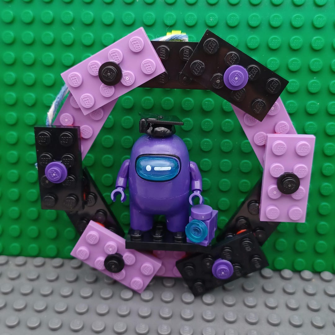 Among Us Purple Crewmate With Graduation Cap and Pet Christmas or ...