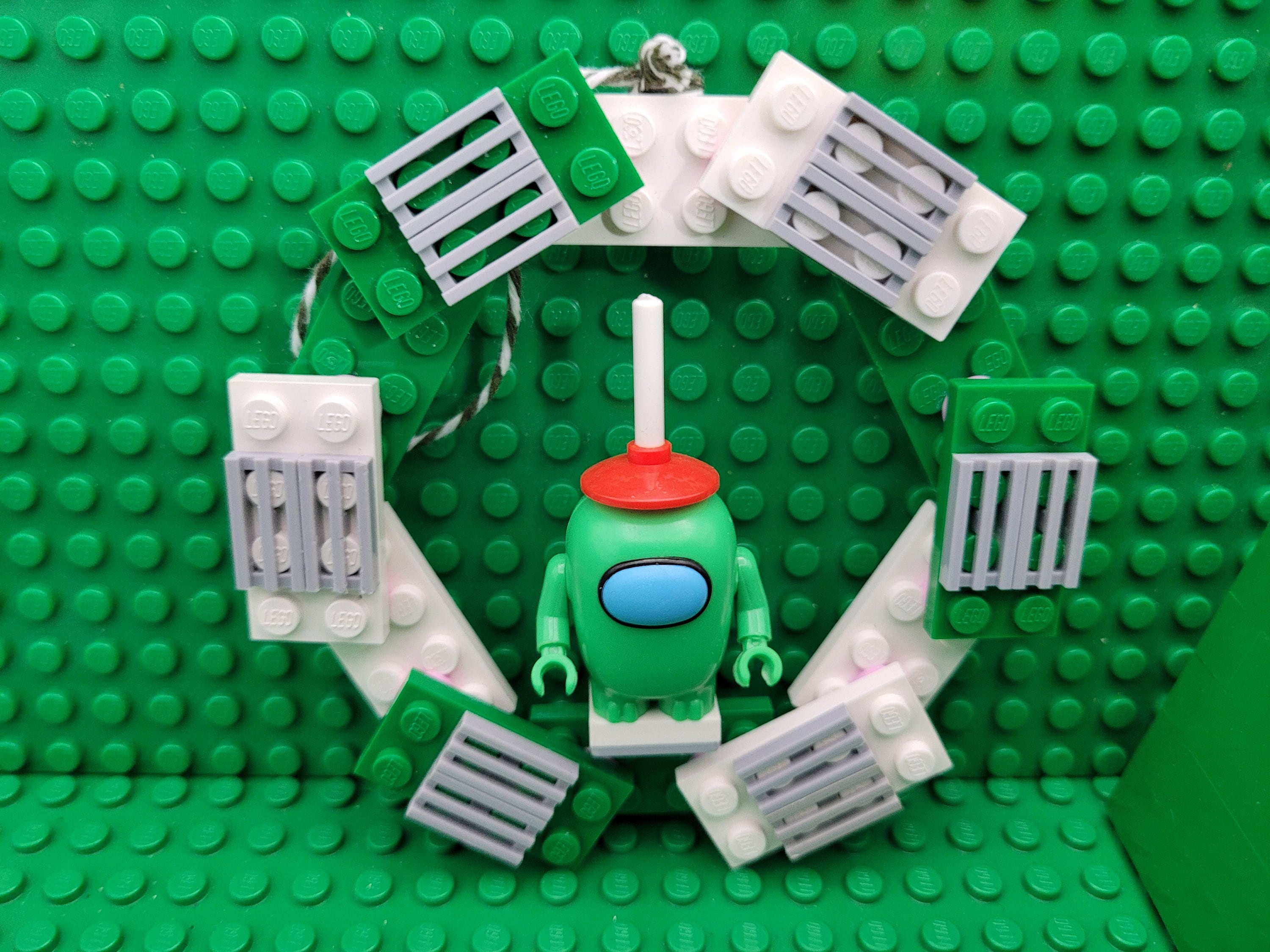 Among Us Green Crewmate With Plunger Hat Christmas or Holiday - Etsy