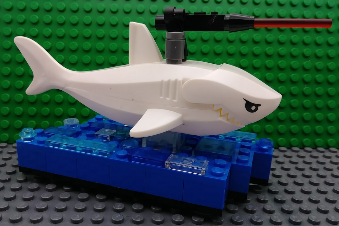 White Shark With a Freaking Laser Beam on It's Head Hand Built From ...