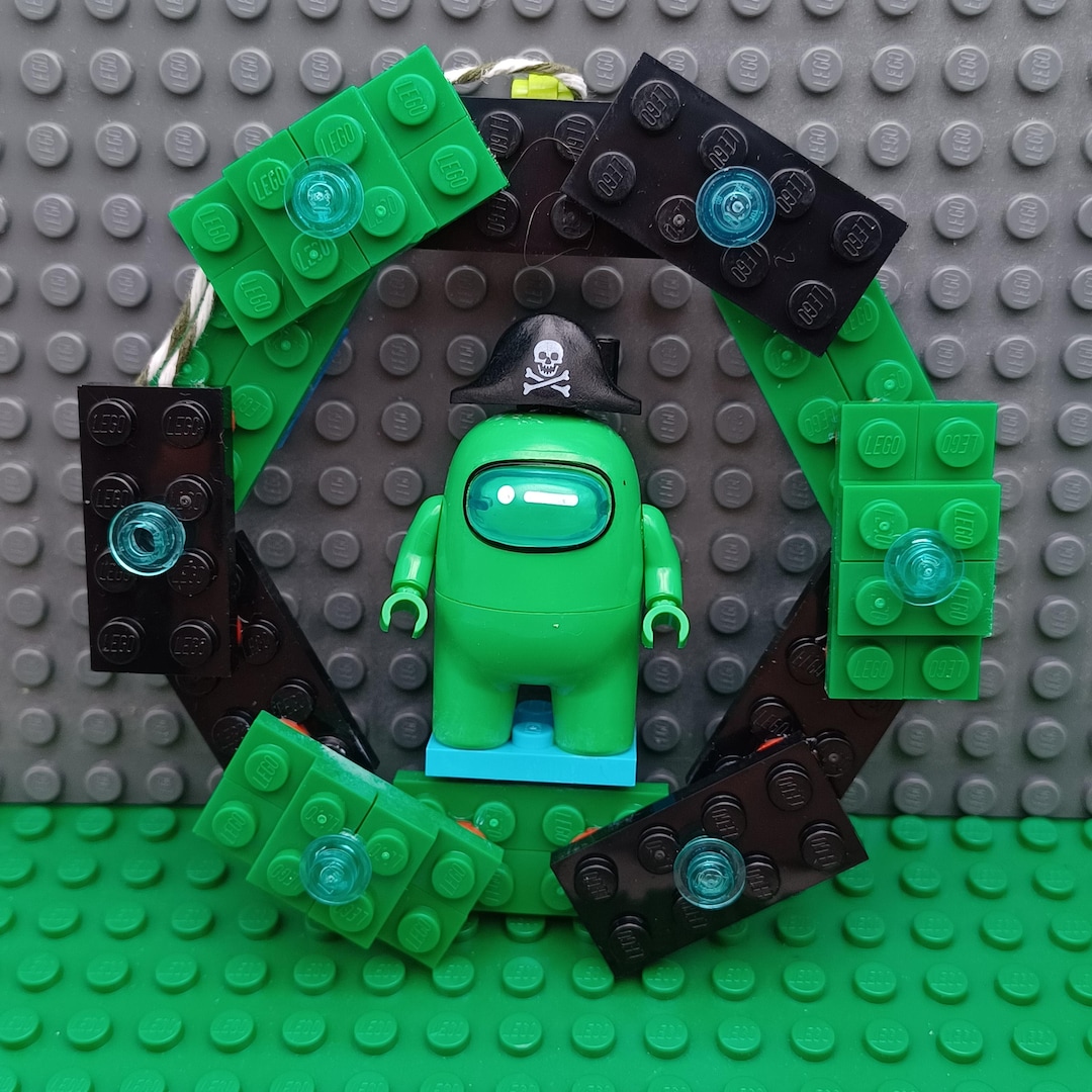 Among Us Green Crewmate With Pirate Hat Christmas or Holiday Ornament ...