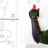 Leather Leg Armor Pattern PDF Viking Norser LARP Roleplay Medieval Do ...