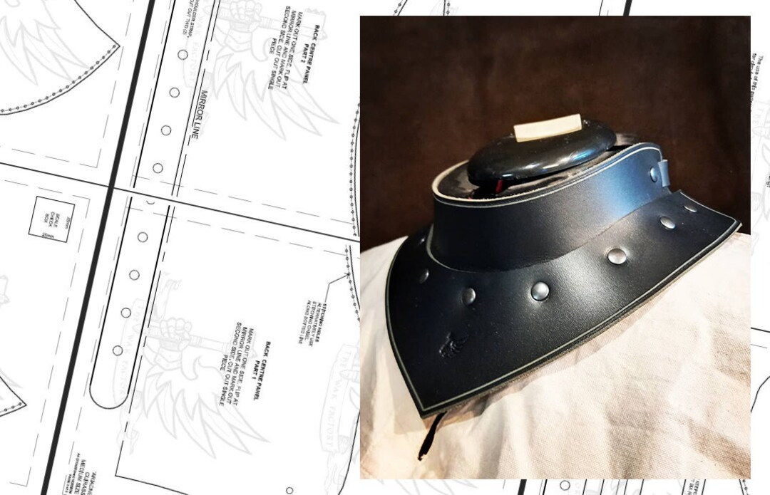 Gorget Pattern 'bodil' Leather LARP Armor Small/medium Size - Etsy