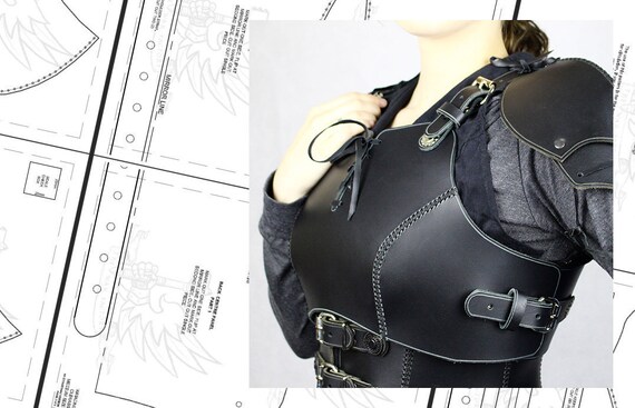 Ladies Demi Cuirass Pattern 'siggy' Leather LARP - Etsy