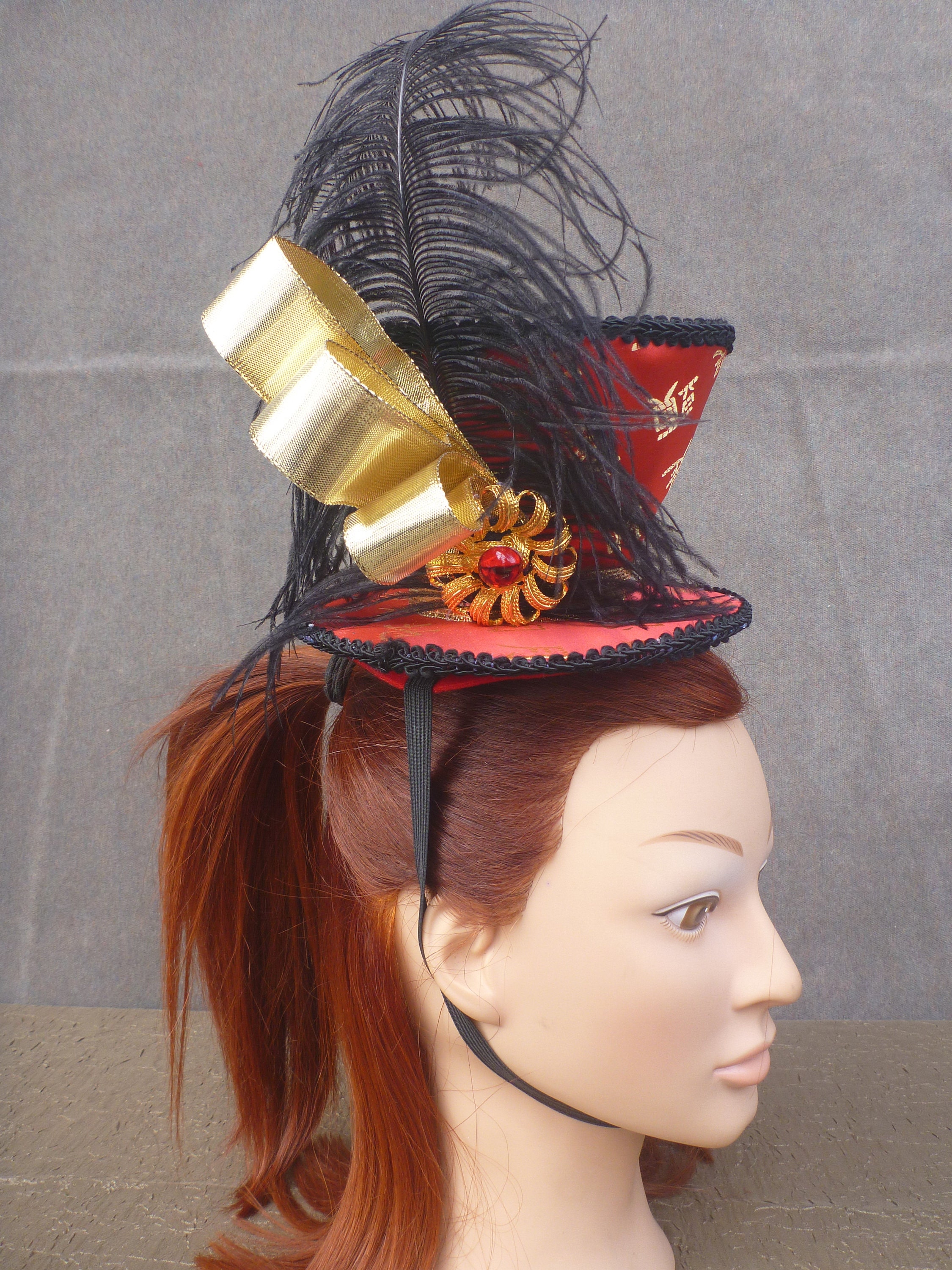 Top Hat, Mini Mad Hatter Style Fascinator for Chinese Lunar New Year ...