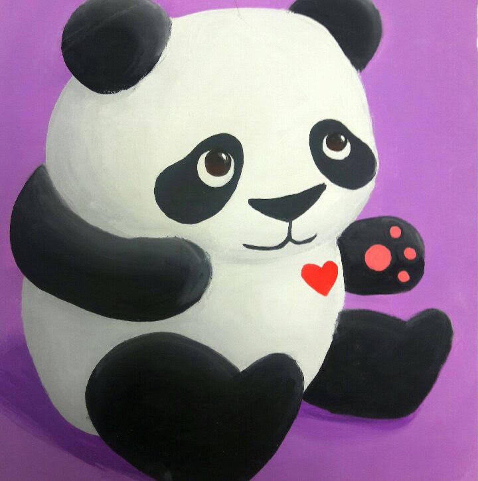 Panda Paint Kit / Adorable Birthday Gift / Unique Holiday Gift - Etsy