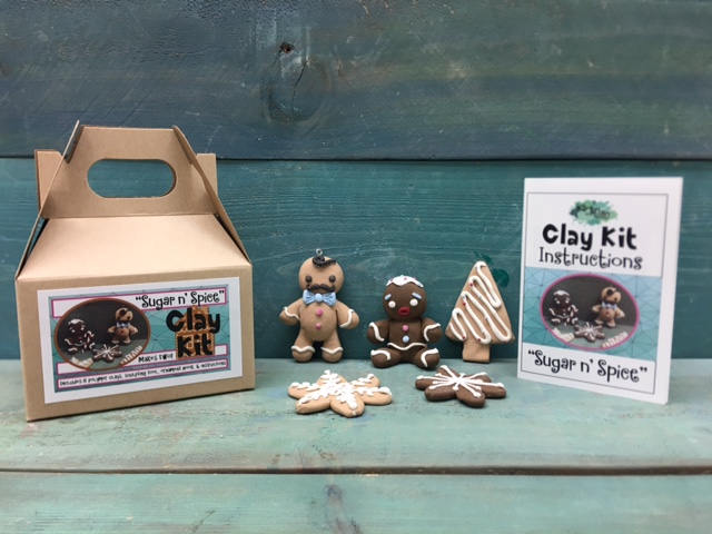 Gingerbread Man Clay Kit // DIY Holiday Figurine // Unique - Etsy