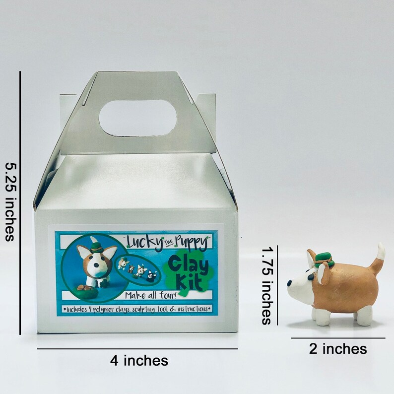 Corgi Puppy Clay Kit // Adorable St. Paddy's Day Gift // DIY Polymer ...