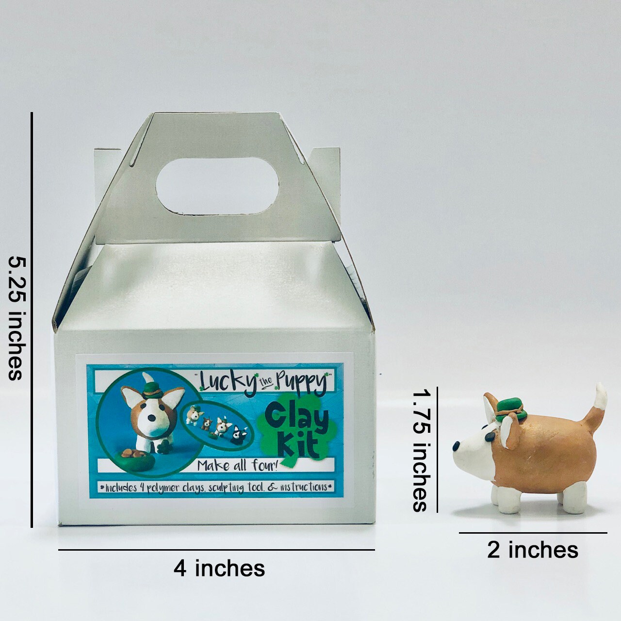 Corgi Puppy Clay Kit // Adorable St. Paddy's Day Gift // DIY Polymer ...