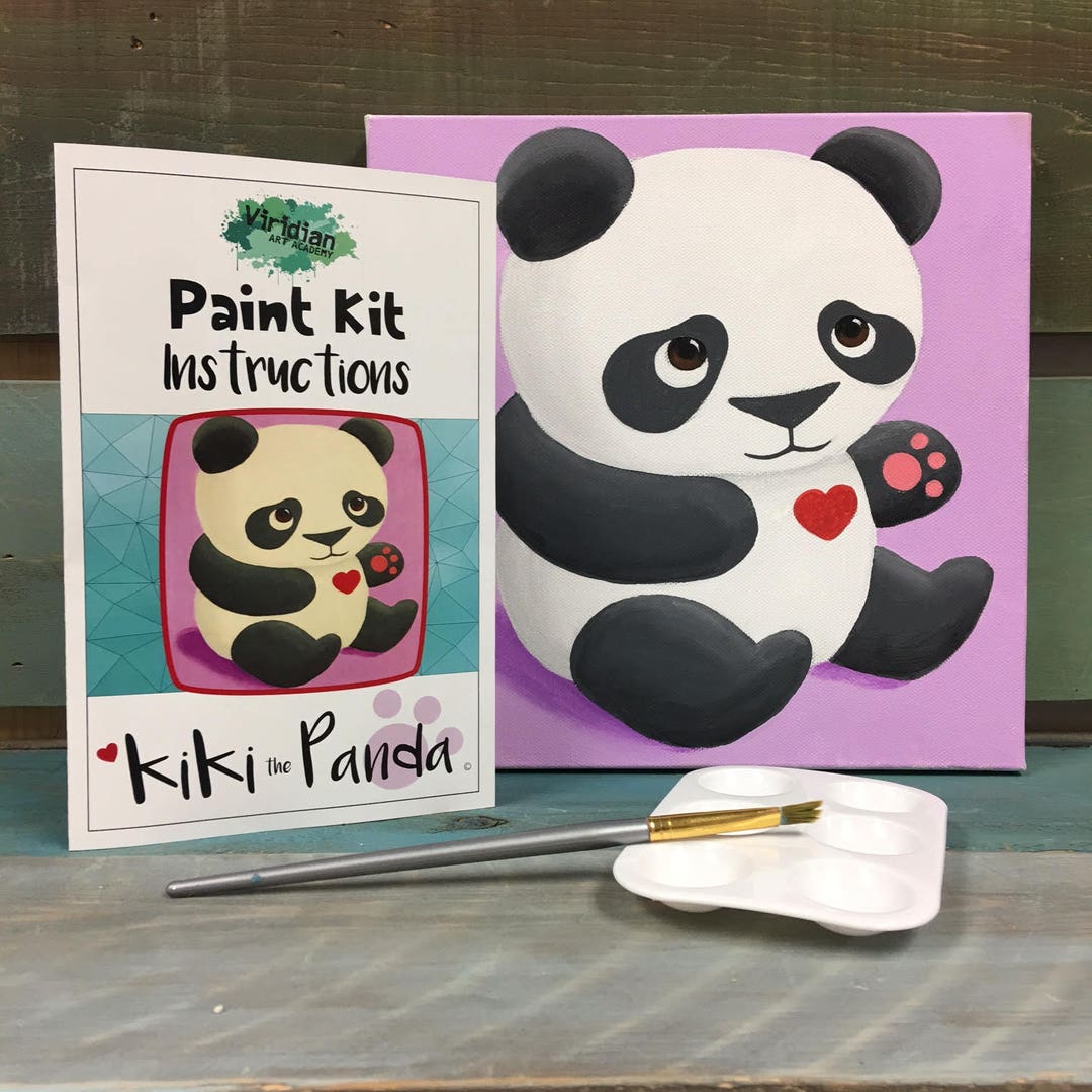 Panda Paint Kit / Adorable Birthday Gift / Unique Holiday Gift / DIY ...