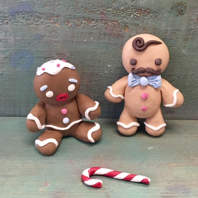 Gingerbread Man Clay Kit // DIY Holiday Figurine // Unique - Etsy